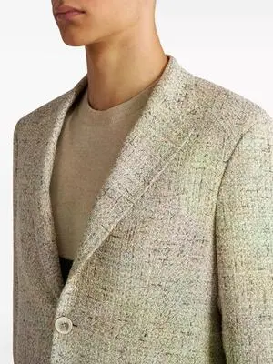 Etro Single-breasted Bouclé Blazer - Neutrals