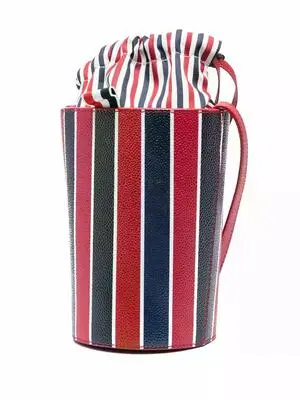 Thom Browne Rwb Stripe Lining Bucket Bag