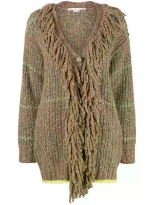 Stella McCartney Cable-knit Tweed Cardigan-coat