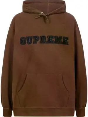 Supreme Lace-detail Logo Hoodie