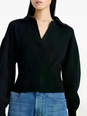 Proenza Schouler V-neck Cashmere Jumper - Black
