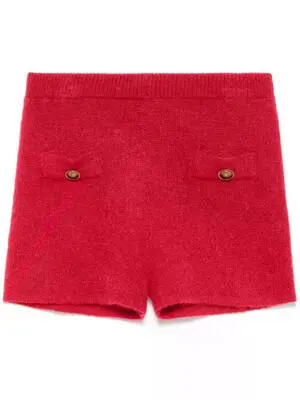 TWINSET Emily Knit Shorts - Red