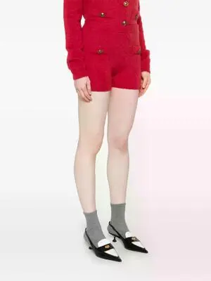 TWINSET Emily Knit Shorts - Red