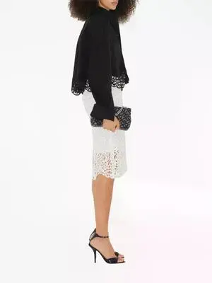 Burberry Macramé-lace Pencil Skirt