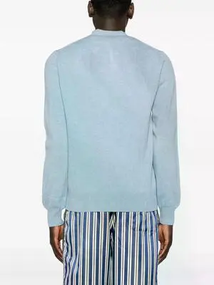 Play Comme Des Garcon Heart-patch Wool Cardigan