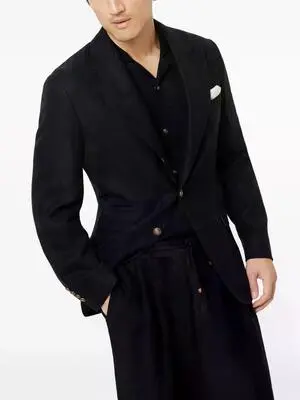 Brunello Cucinelli Peak-lapels Linen-blend Blazer