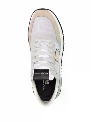 Philippe Model Side Logo-patch Sneakers - Neutrals