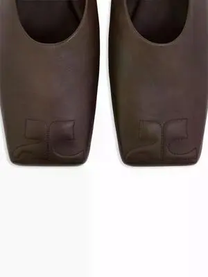 COURREGES Minimal Leather Loafers