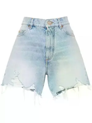 Balmain High-rise Denim Shorts