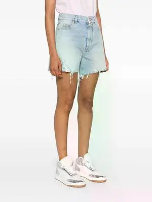 Balmain High-rise Denim Shorts