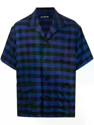 MASTERMIND WORLD Plaid-check Embroidered Shirt