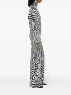 Burberry Warped Houndstooth Jacquard Trousers