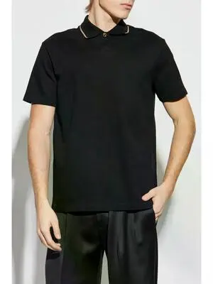 Versace Stripe-detail Polo Shirt