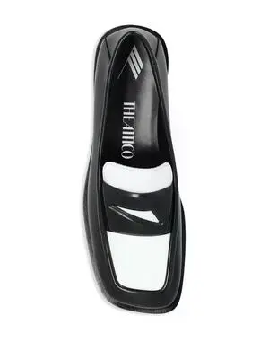 Attico Amanda Two-tone Leather Loafers