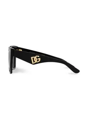 Dolce & Gabbana Square Frame Sunglasses With Logo Detail