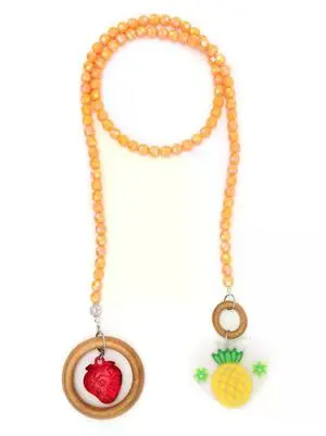 AMIR SLAMA Fruit-motif Beaded Necklace