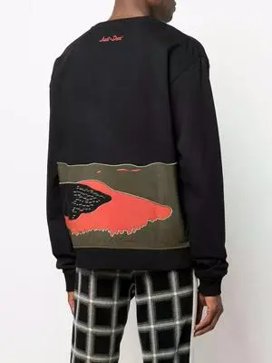 JUST DON Palm Tree Print Jumper