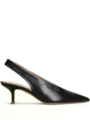 LELLA BALDI Leather Slingback Pumps