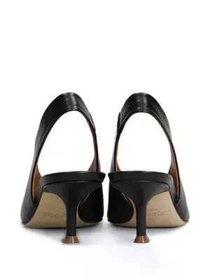 LELLA BALDI Leather Slingback Pumps
