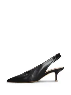 LELLA BALDI Leather Slingback Pumps