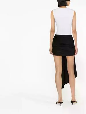 Off-White Box-pleat Asymmetric Skirt