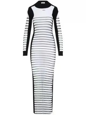 JEAN PAUL GAULTIER Striped Long Sleeve Dress