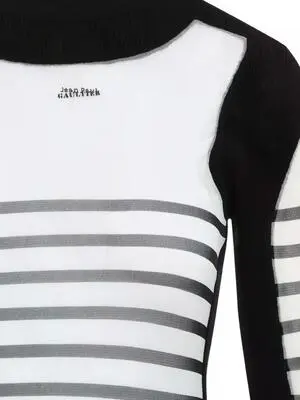 JEAN PAUL GAULTIER Striped Long Sleeve Dress