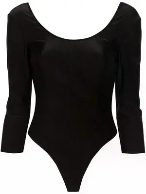 Just Cavalli Open-back Satin Bodysuit
