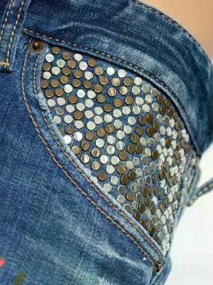 Dsquared2 Distressed Straight Jeans