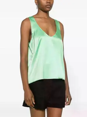 Pinko Sleeveless Stretch-silk Top