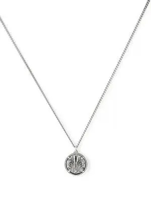 Emanuele Bicocchi Lily Tag Pendant Necklace - Silver