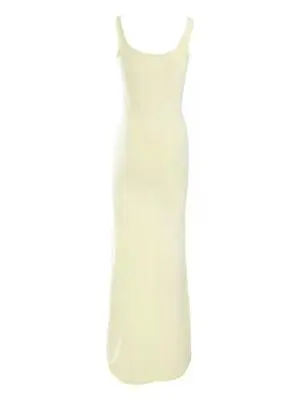 Off-White Sleeveless Long Dress