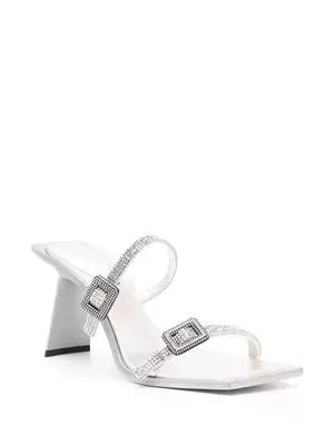 Benedetta Bruzziches Embellished Crystal Sandals Tone
