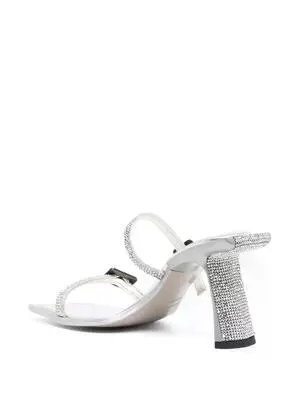 Benedetta Bruzziches Embellished Crystal Sandals Tone