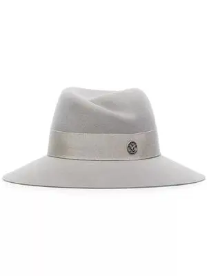 MAISON MICHEL Virginie Fedora Hat - Grey
