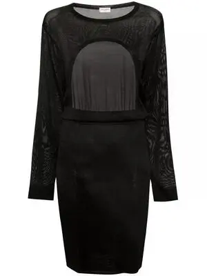 Saint Laurent Open-back Knitted Dress