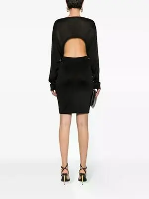 Saint Laurent Open-back Knitted Dress