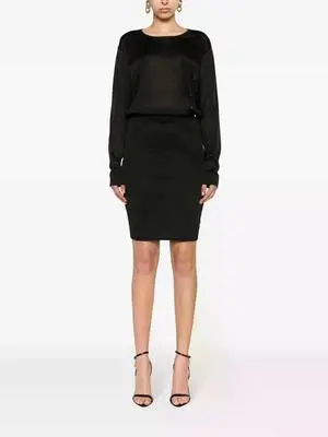 Saint Laurent Open-back Knitted Dress