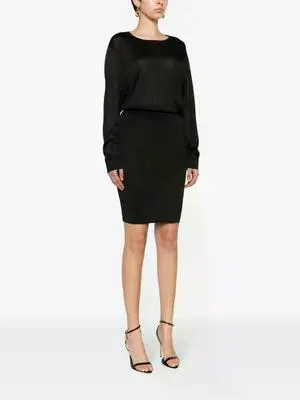 Saint Laurent Open-back Knitted Dress