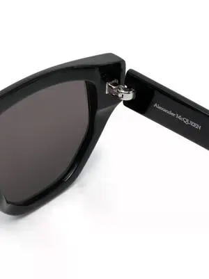Alexander McQueen Geometric-frame Sunglasses With Spike Studs
