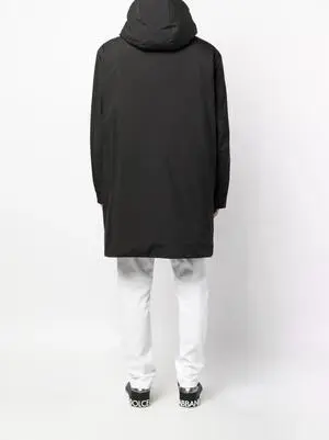 Dolce & Gabbana Logo-plaque Hooded Coat
