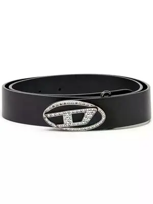 DIESEL® B-1dr Leather Belt - Black