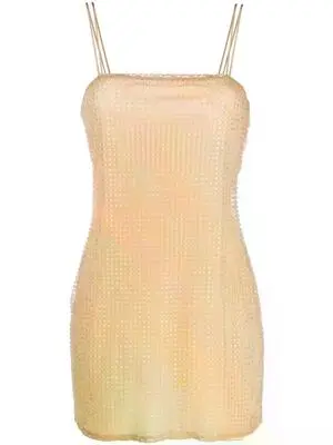 Alexander Wang Embellished Mesh Minidress