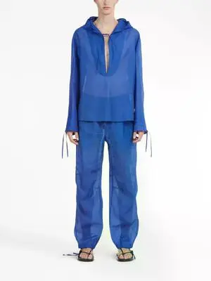 FERRAGAMO Hooded Organza Blouse