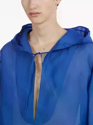 FERRAGAMO Hooded Organza Blouse