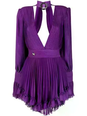Philipp Plein Button Detailed Cocktail Dresses