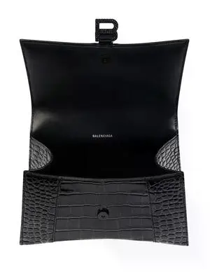 Balenciaga Hourglass Crossbody Bag - Black