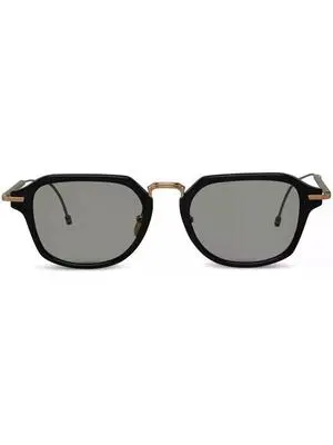 Thom Browne Geometric-frame Tinted Sunglasses - Black