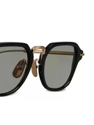 Thom Browne Geometric-frame Tinted Sunglasses - Black