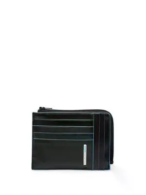 PIQUADRO B2 Revamp Leather Coin Wallet - Black